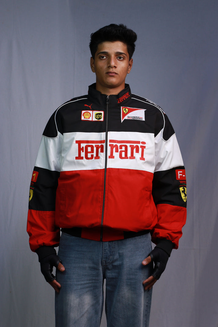 F1 TRIO FERRARI UNISEX EMBROIDED JACKET – Tracksuit Factory