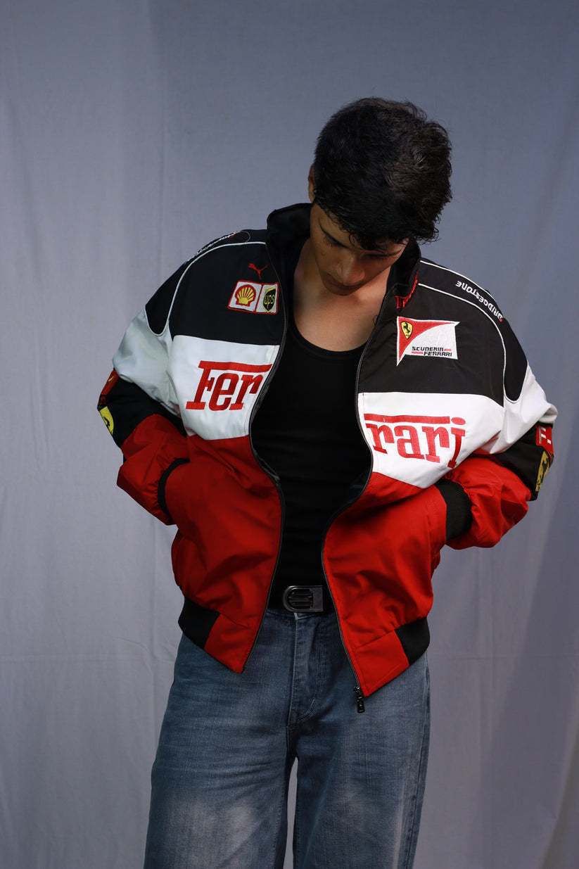F1 TRIO FERRARI UNISEX EMBROIDED JACKET – Tracksuit Factory